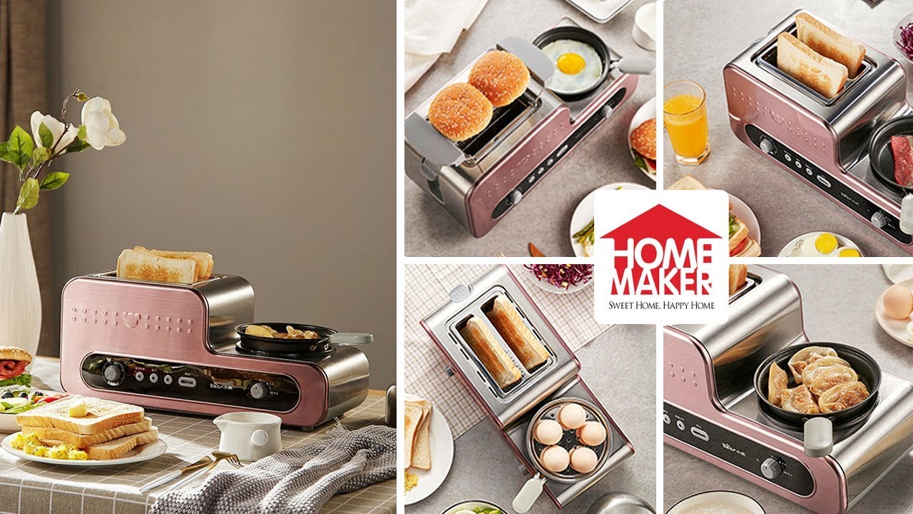 Multi-functional Stainless Steel Breakfast Station Egg Steamer, Toaster ...