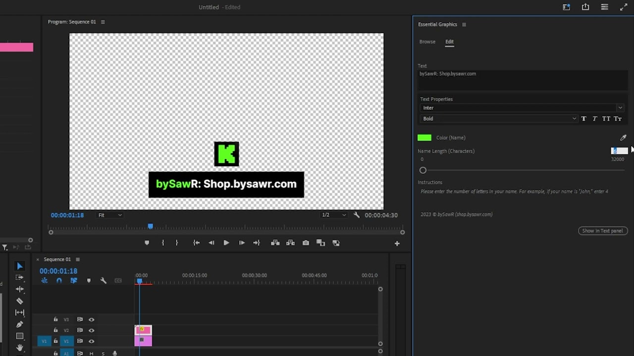 Twitch Message Popup Animation (.mogrt)