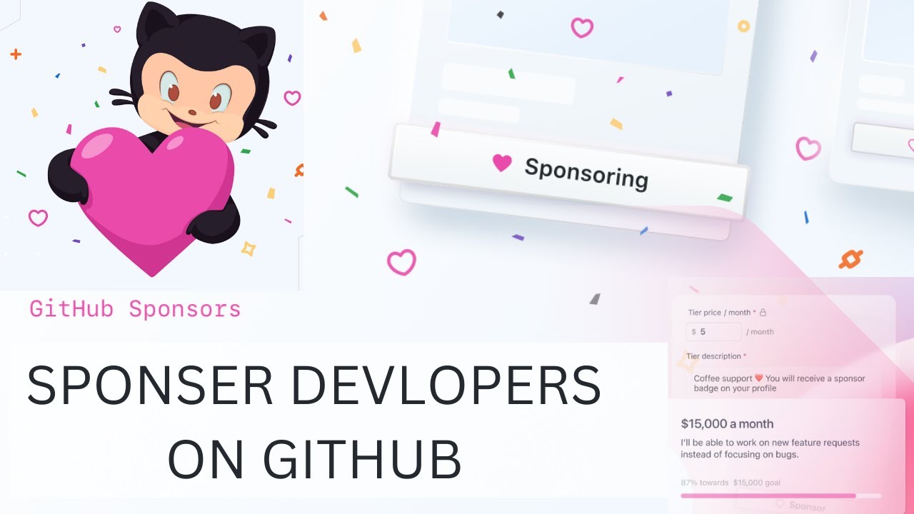 How to Sponsor developers on GitHub - YouTube