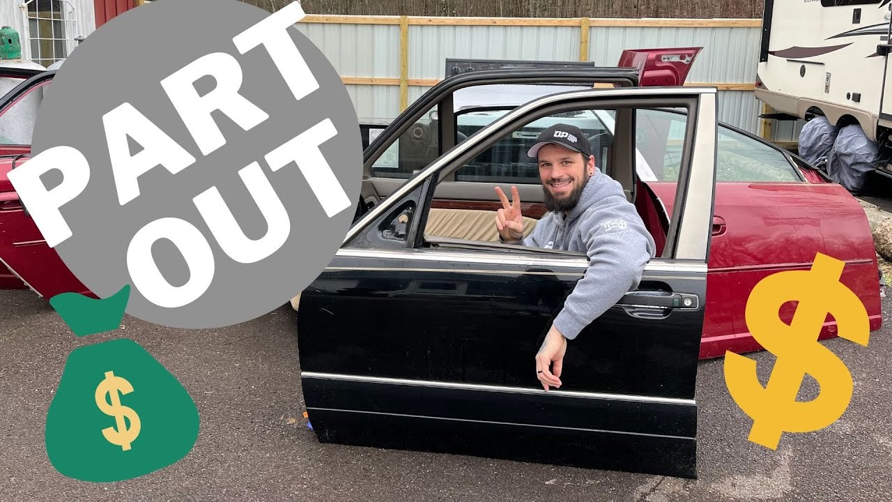 Parting Out Car Doors And Scrapping Them - YouTube
