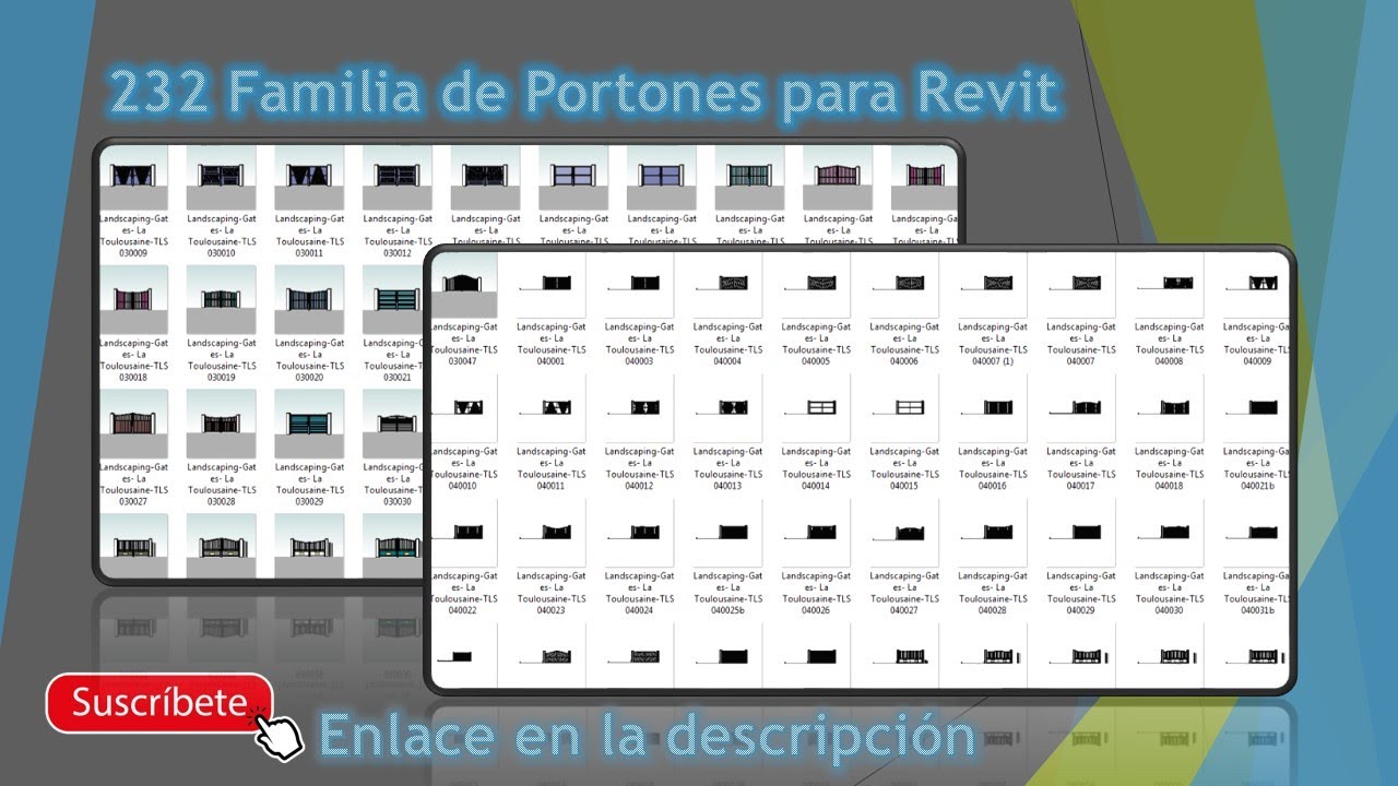 Descarga Familia de Portones para Revit - YouTube