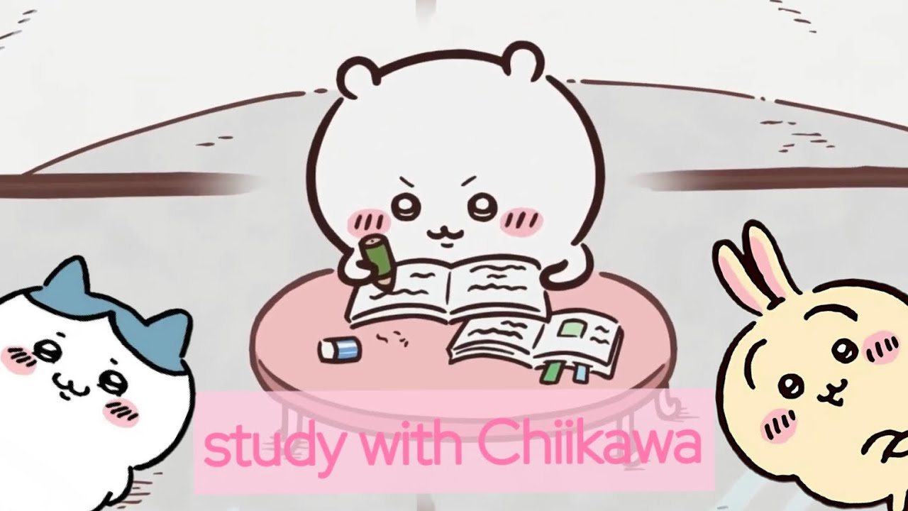 「Study with Chiikawa | Pencil Writing ASMR」 ちいかわと一緒に勉強しましょう！ `꒳´ - YouTube