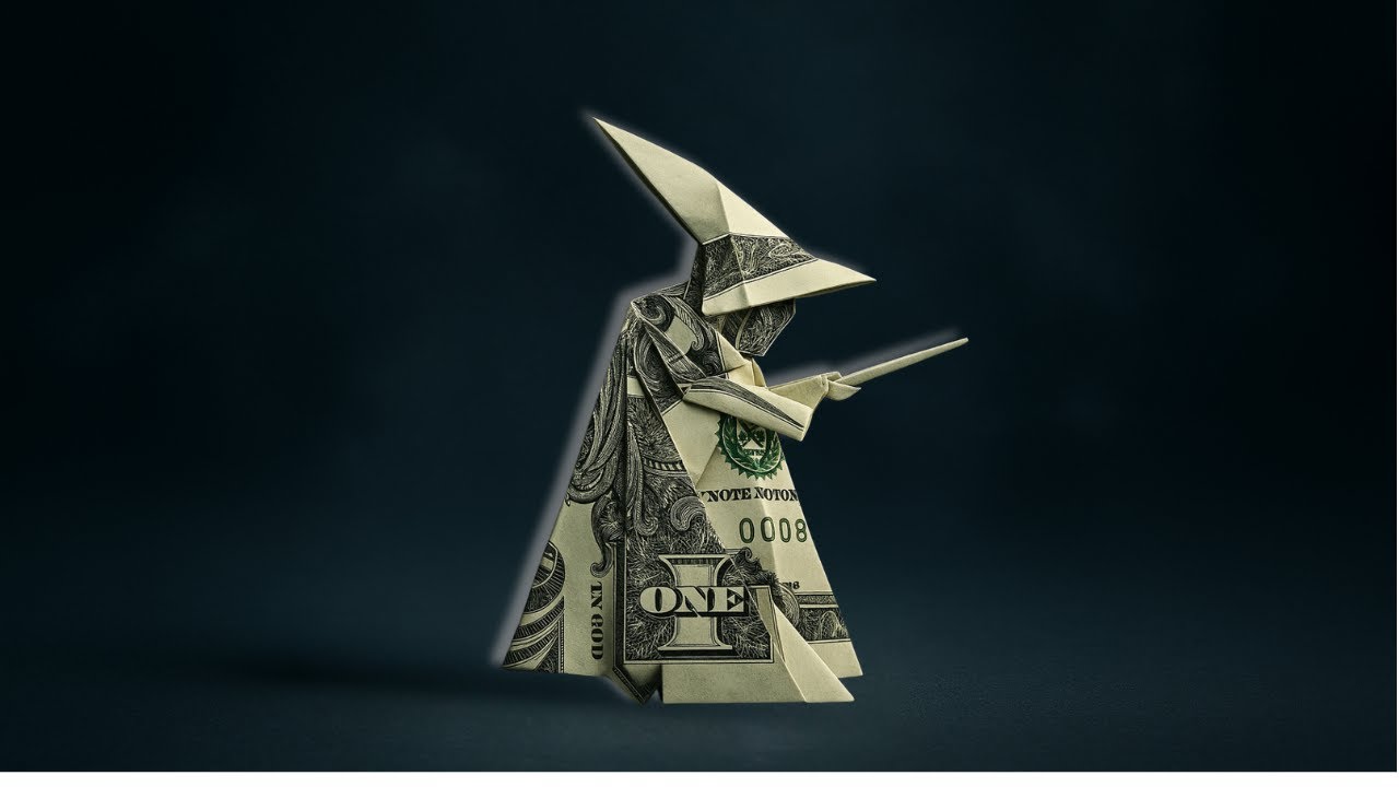 Money Origami Wizard – Create a Magical Wizard with Dollar Bills! - YouTube