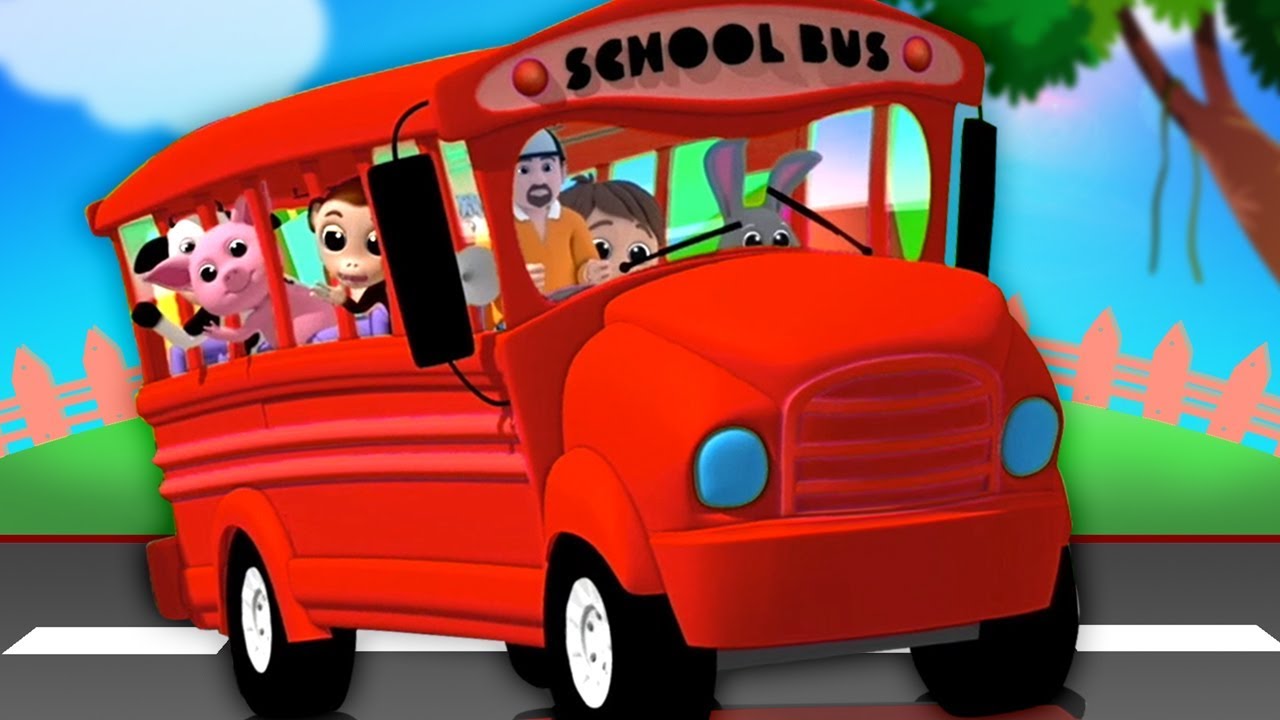 Ruote sul bus | Filastrocche | bus rima per i bambini | 3D Rhymes ...