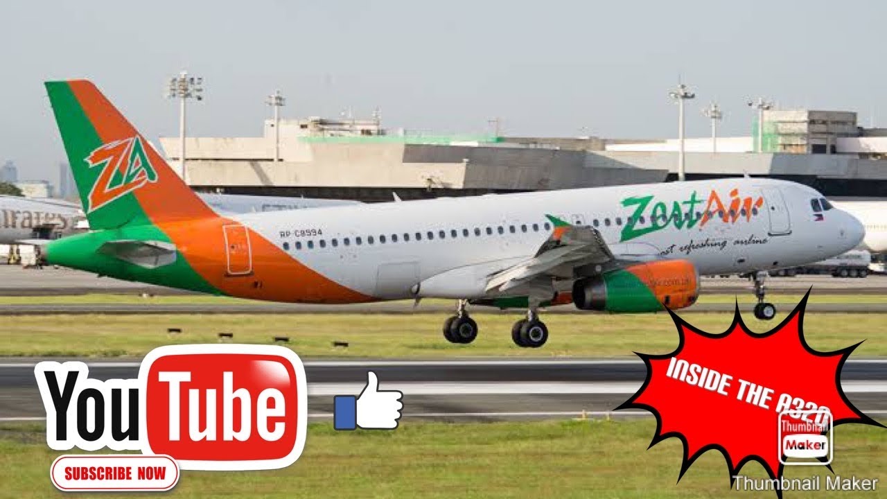 Inside the A320 (ZEST AIR) Pushback at Terminal 4 Manila - YouTube