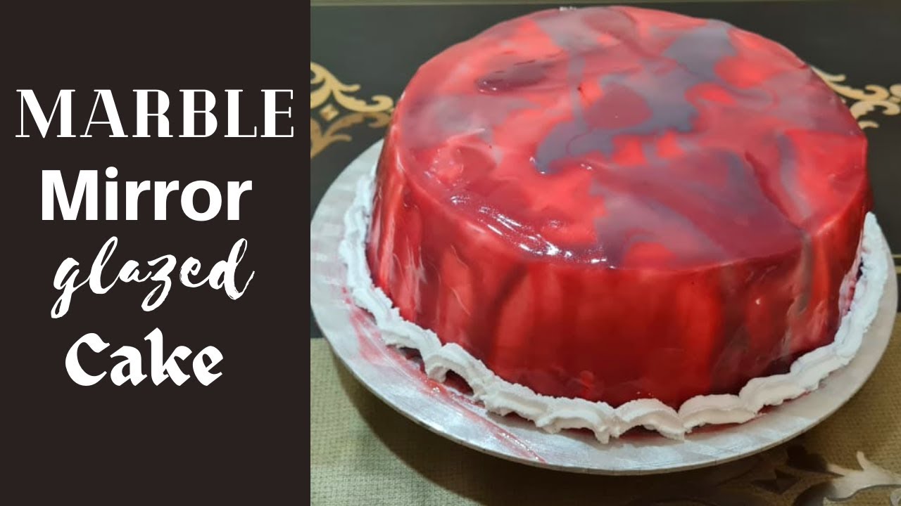 Mirror Glazed Cake with Marble Effect l Decorating Cake Idea I Starz ...