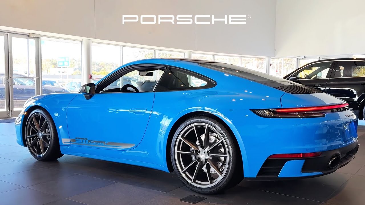 2024 911 Carrera T in Shark Blue | Sport Design Package Walk Through ...