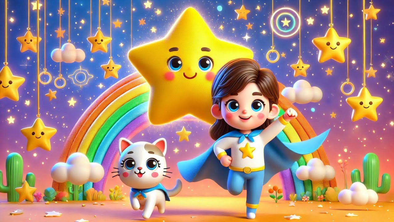 Twinkle Twinkle Little Star | Animated Nursery Rhyme for Kids | Little ...