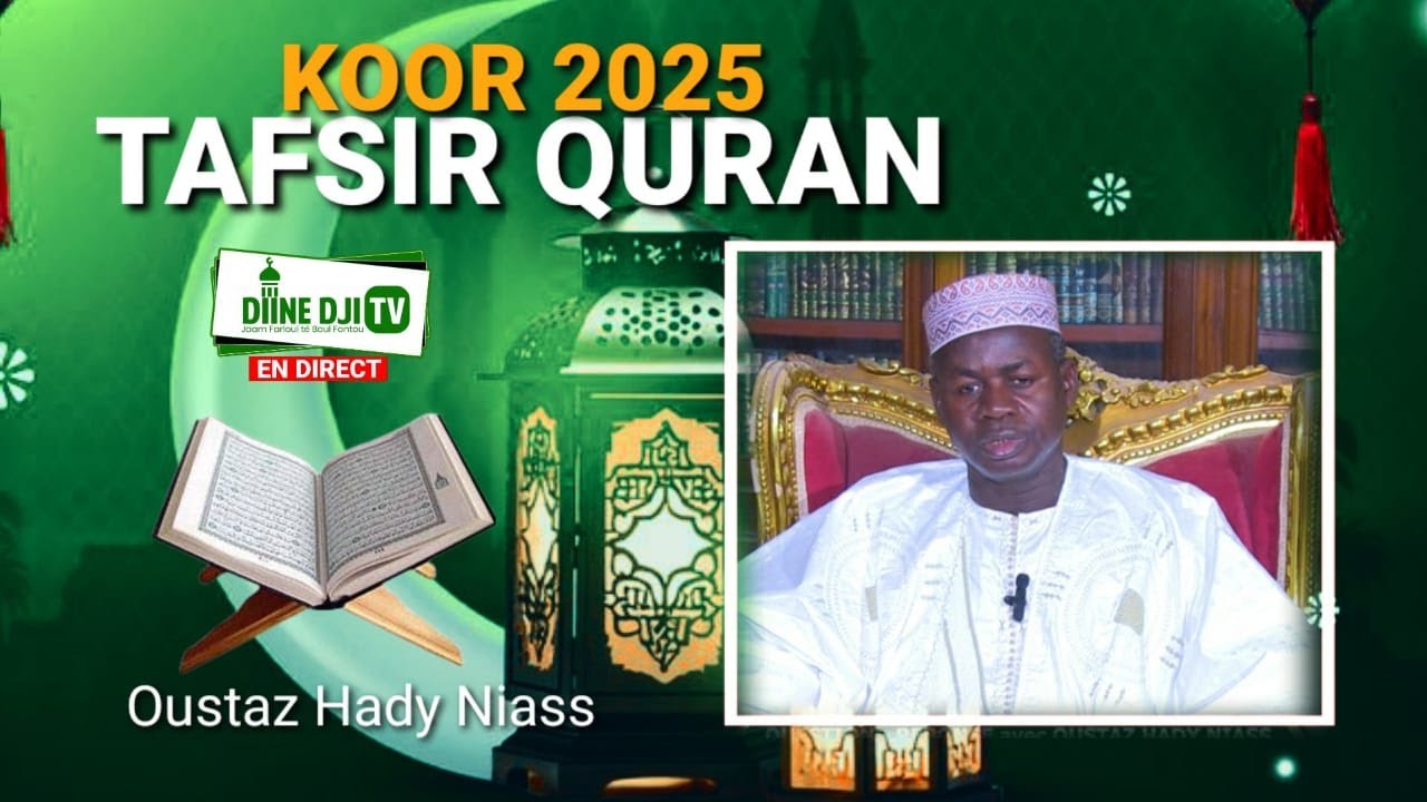 Tafsir Quran avec oustaz hady Niass dimanche 16 merss 2025 - YouTube