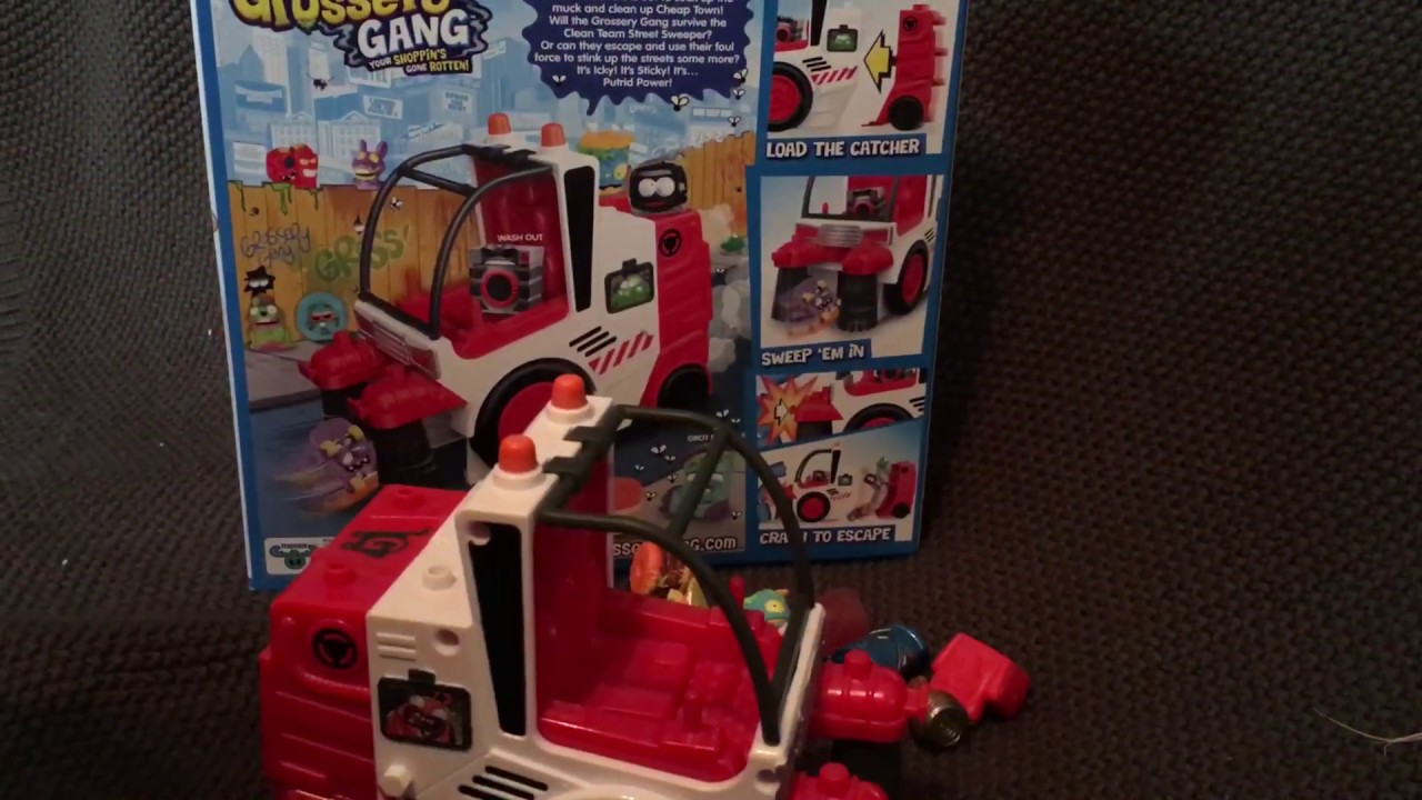 Clean Team Street Sweeper Demo (Grocery Gang Series 3) - YouTube