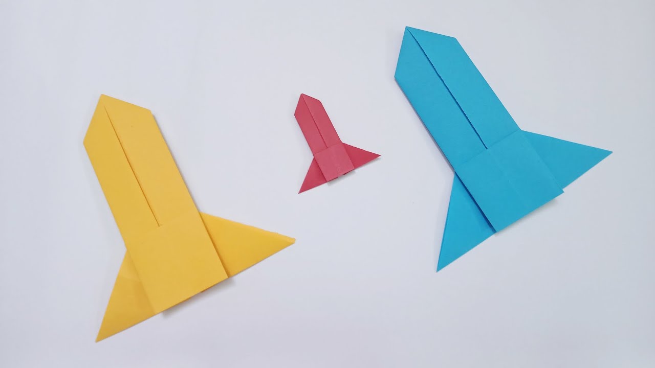 Easy Origami Rocket Tutorial | How to Make a Paper Rocket Step by Step ...