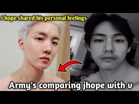 bts v & jhope shirtless  instagram post | jhope shared his personal feelings with fans