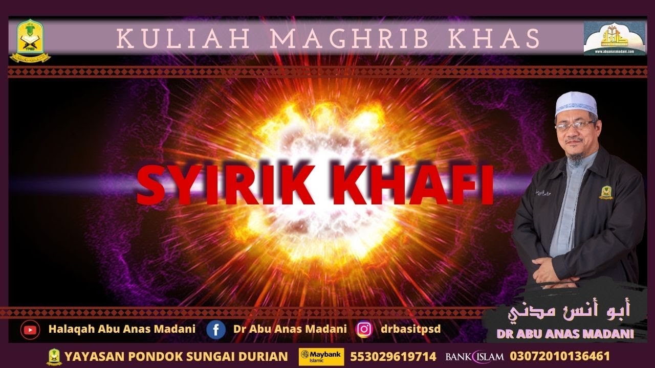 AAM PS8 2023; Memahami Syirik Khafi, Kategori & Bahayanya Dalam ...