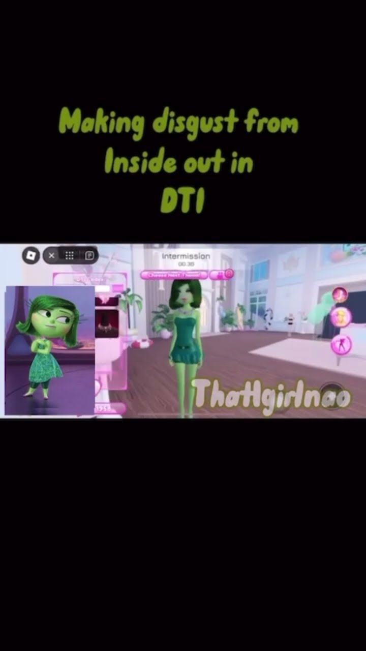 Part 2 Making Disgust on Dress To Impress!! #dresstoimpress #insideout ...
