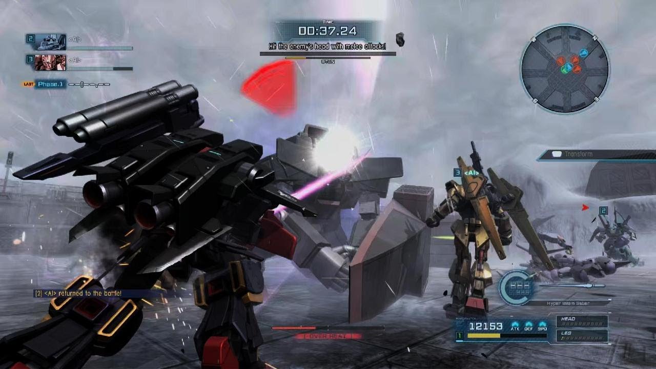 Gundam Battle Operation 2 - Battle Simulator - "Third Attack" - 00:37 ...