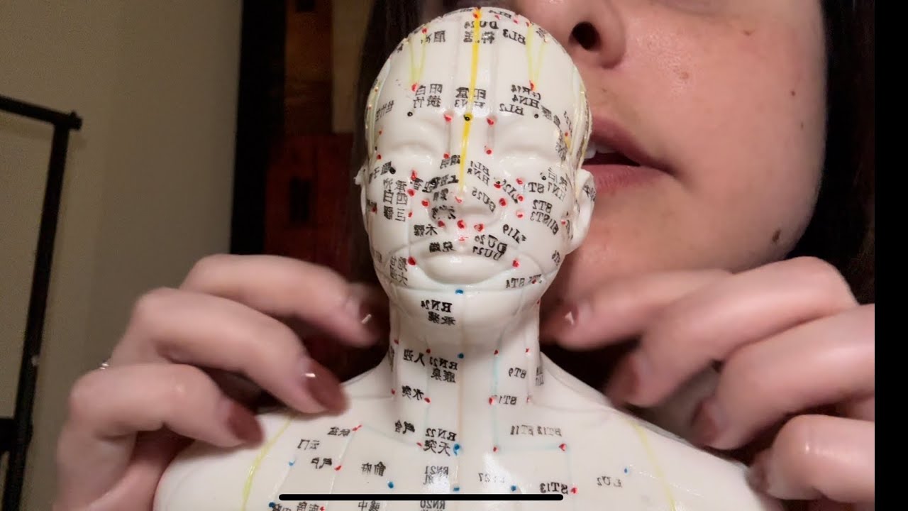 ASMR Fast Tapping on Acupuncture Doll (Ear-Whispering) - YouTube