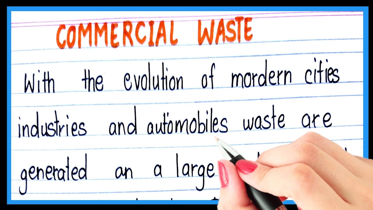 What is commercial waste | Definition of commercial waste - YouTube