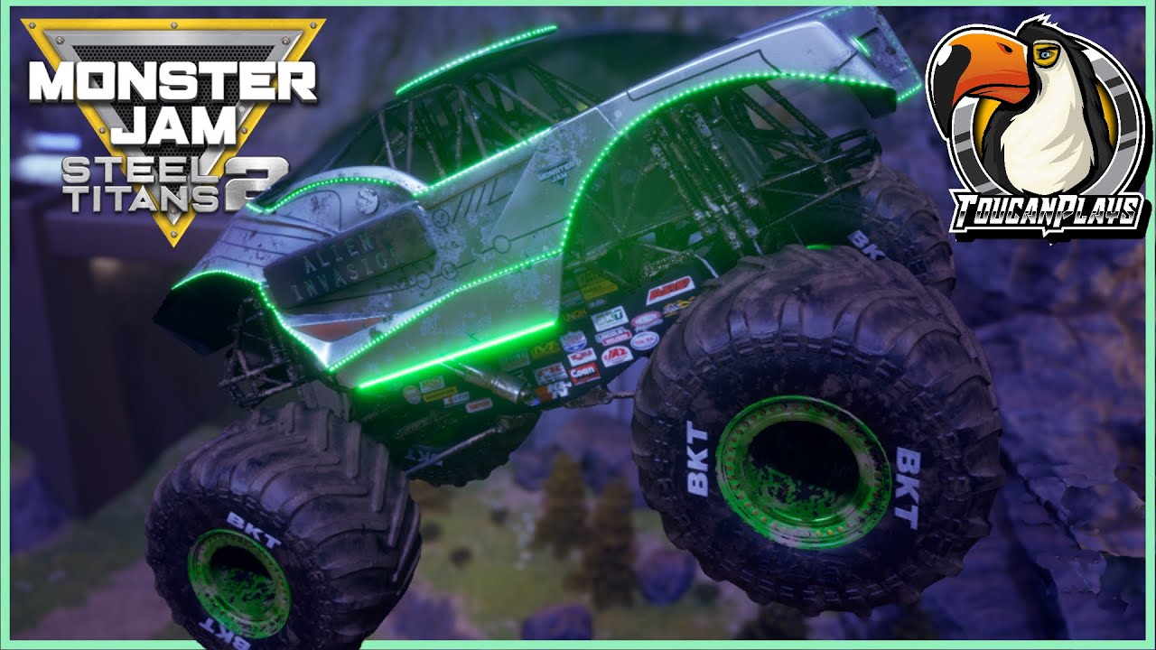 Monster Truck Close Encounter! - 👽Alien Invasion👽 | Monster Jam Steel ...