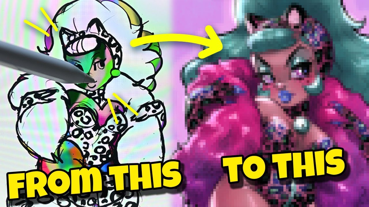 Trying the viral Random Color Palette Challenge + Q&A - YouTube