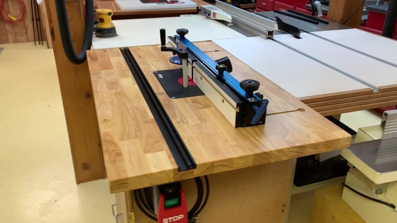 Upgrading my Router Table Part 3 - Tabletop & Fence - YouTube