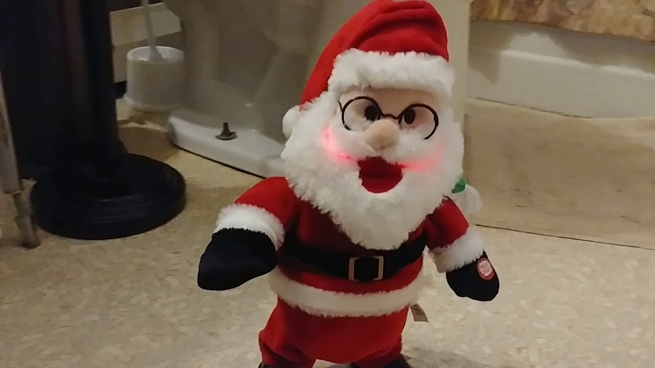 Dandee animated side stepping santa - YouTube