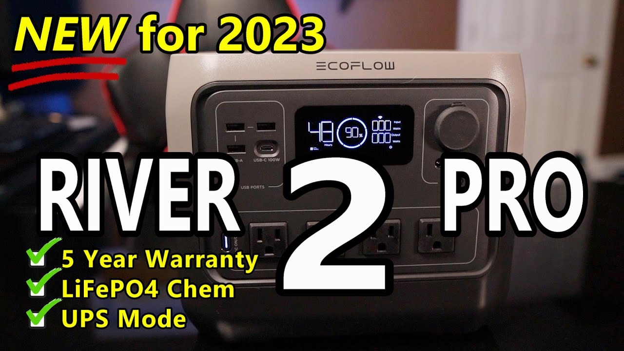Newly RE-DESIGNED RIVER 2 PRO Portable Power Station by EcoFlow...A ...