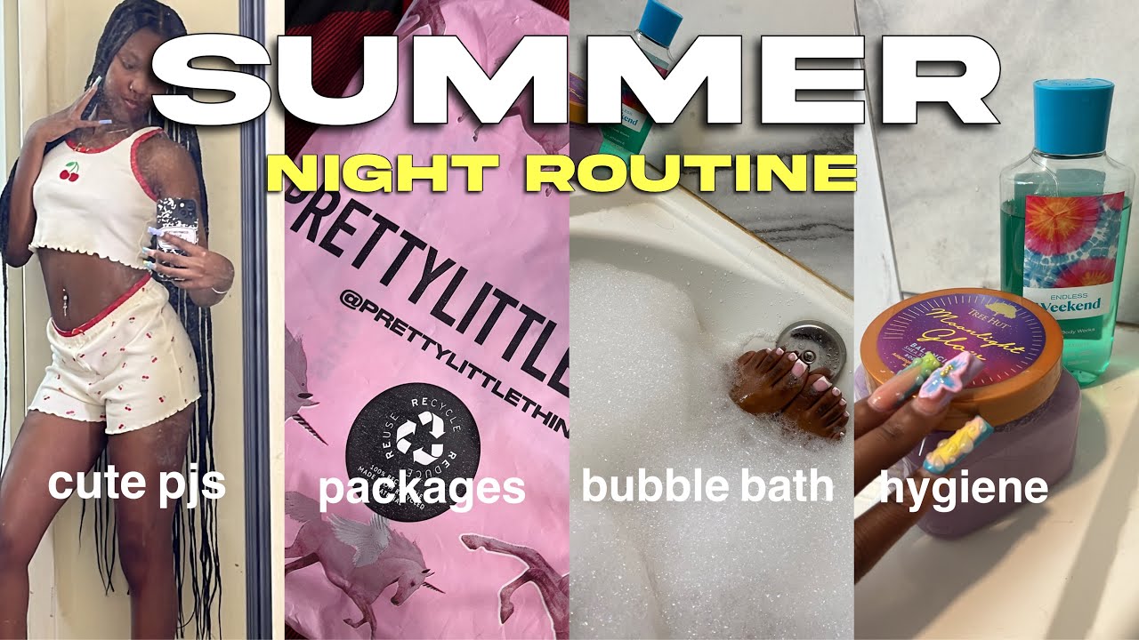 summer night routine after working 2 jobs || after work night routine ...