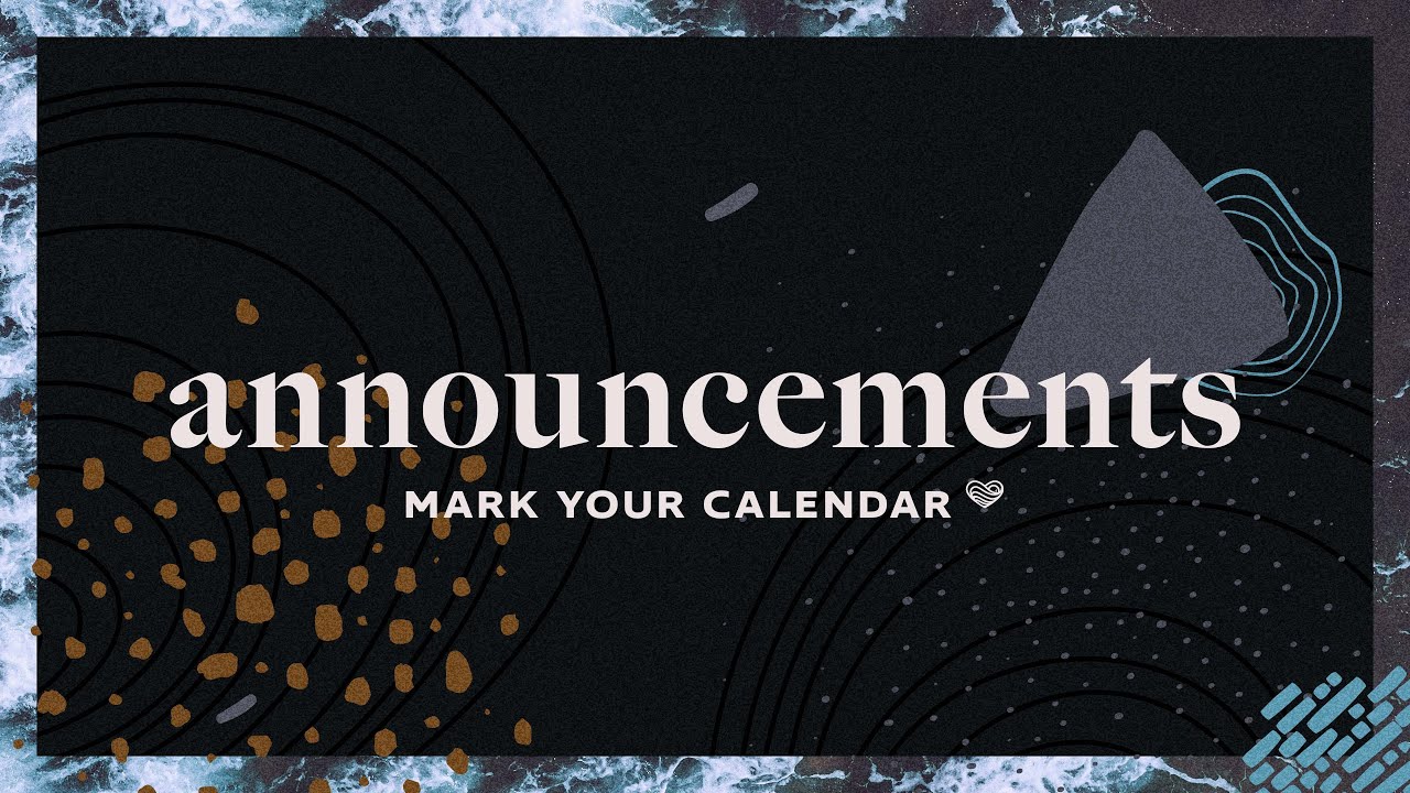 January 19 Announcements - YouTube