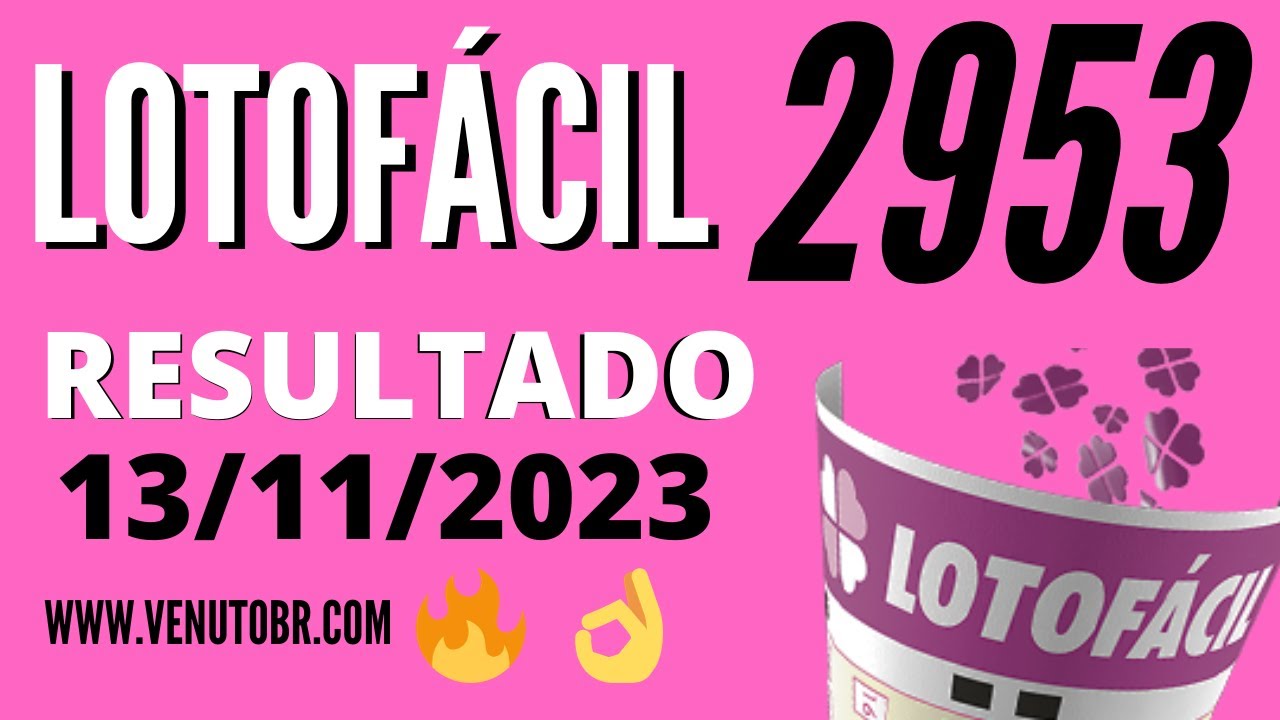 🍀 Resultado Lotofácil 2953 - YouTube