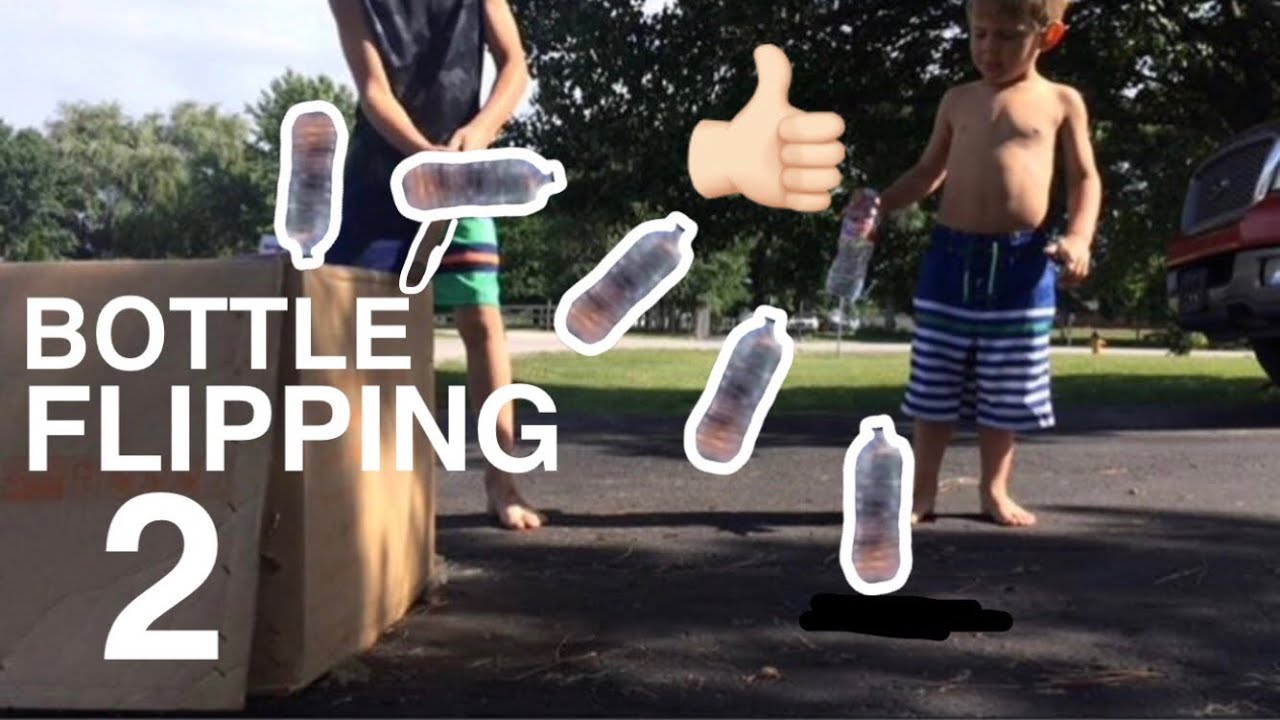 WATER BOTTLE FLIPPING 2 | EmchKidsVids - YouTube