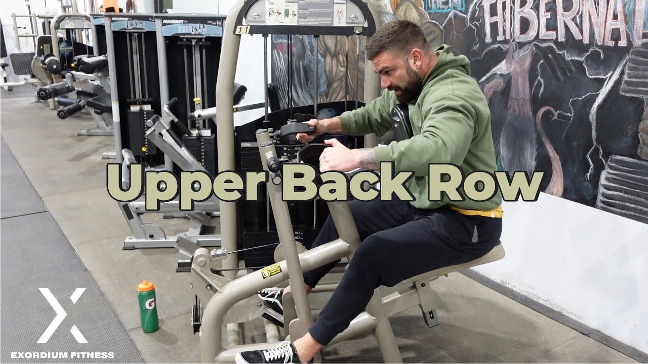 Upper Back Row Machine - YouTube