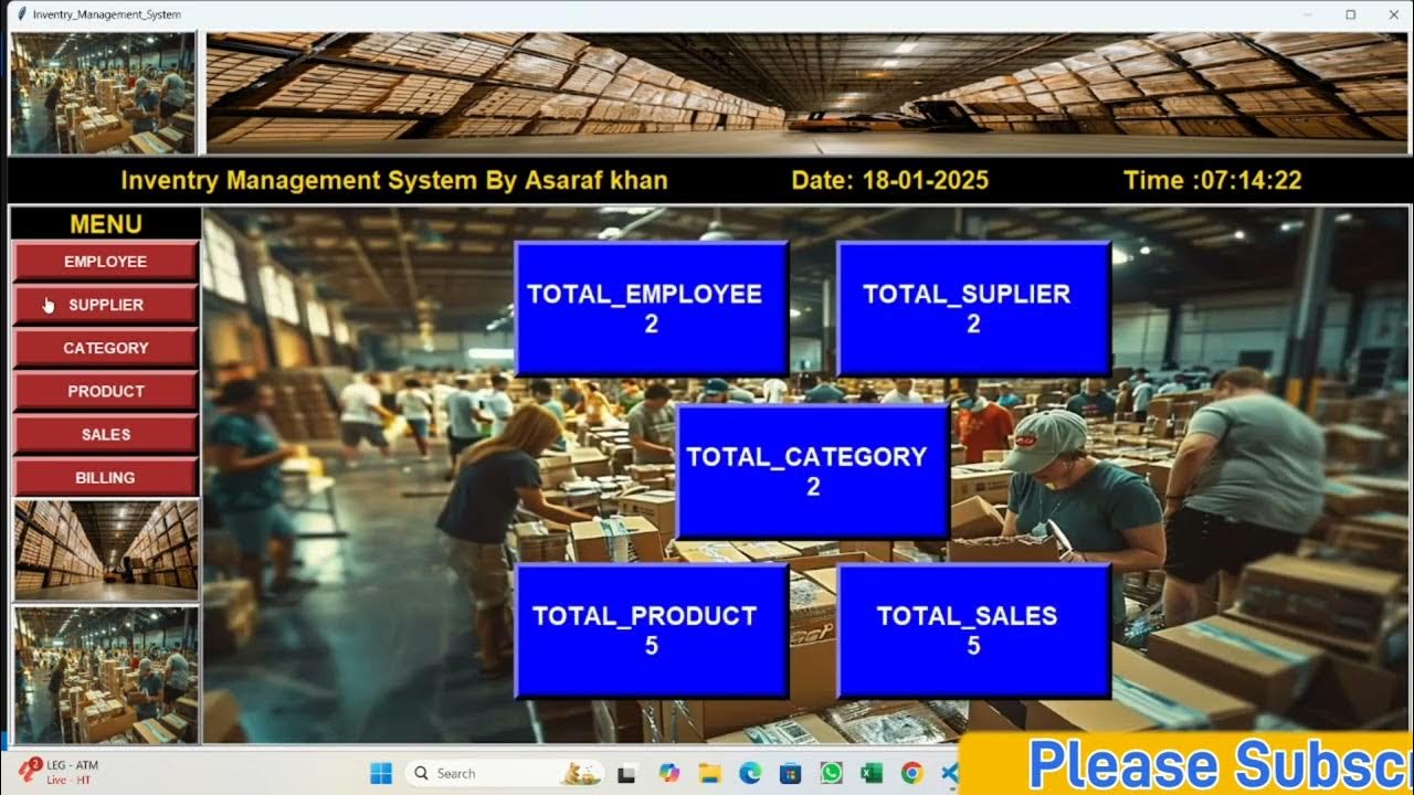How to Make an Inventory Management System | Python Tkinter + SQLlite3 | Restaurant - YouTube
