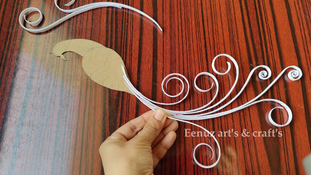 Peacock Wall Hanging Idea-Paper Craft-Wall Decoration Ideas-Cardboard ...
