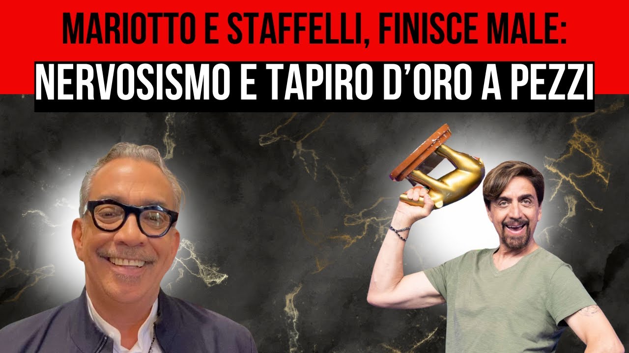 GUILLERMO MARIOTTO FURIOSO CON STAFFELLI: IL TAPIRO D'ORO FINISCE IN ...