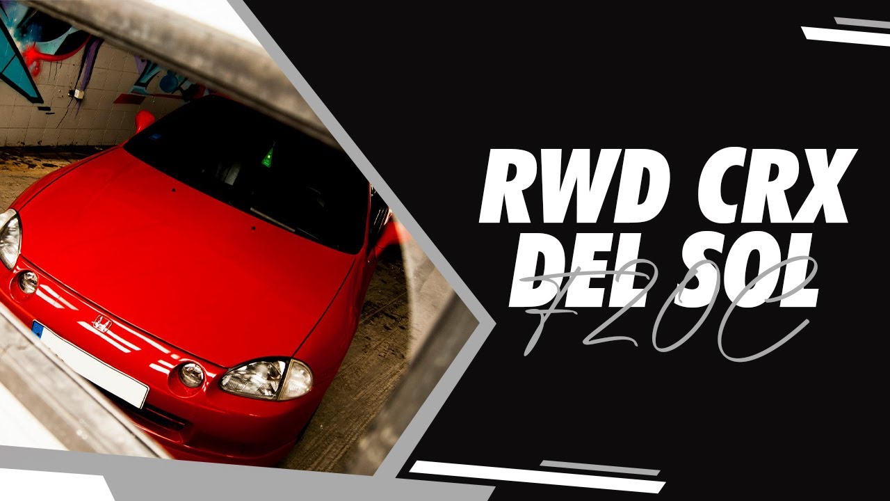 F20C Powered RWD Honda CRX Del Sol from Greece - YouTube