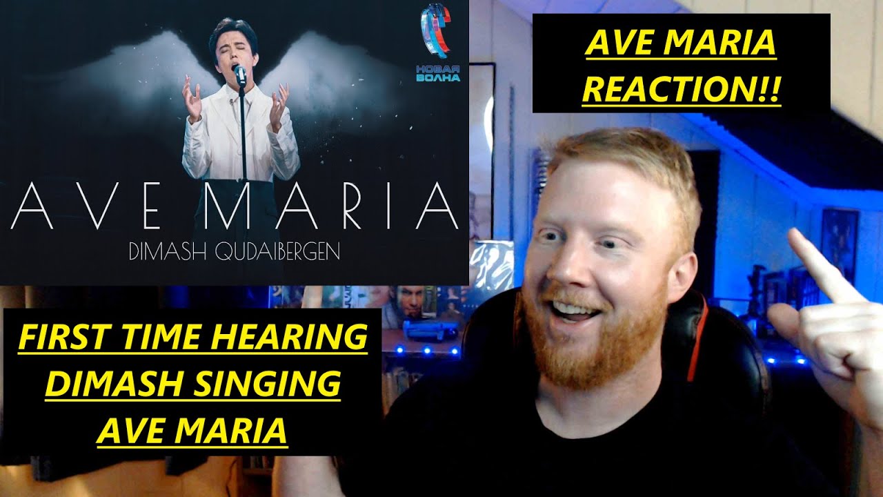 DIMASH - FIRST TIME HEARING!! AVE MARIA - REACTION!! | New Wave 2021 ...