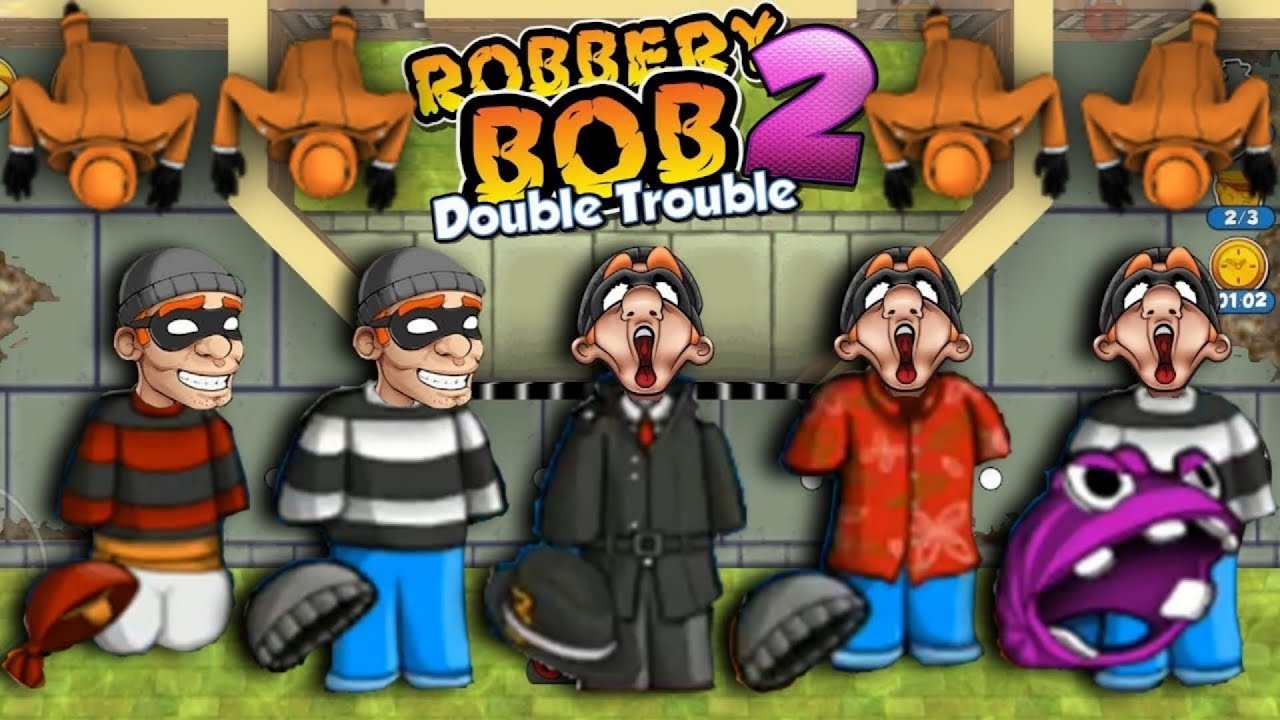 Robbery Bob 2 - All Costumes Funny Gameplay Part 361 - YouTube