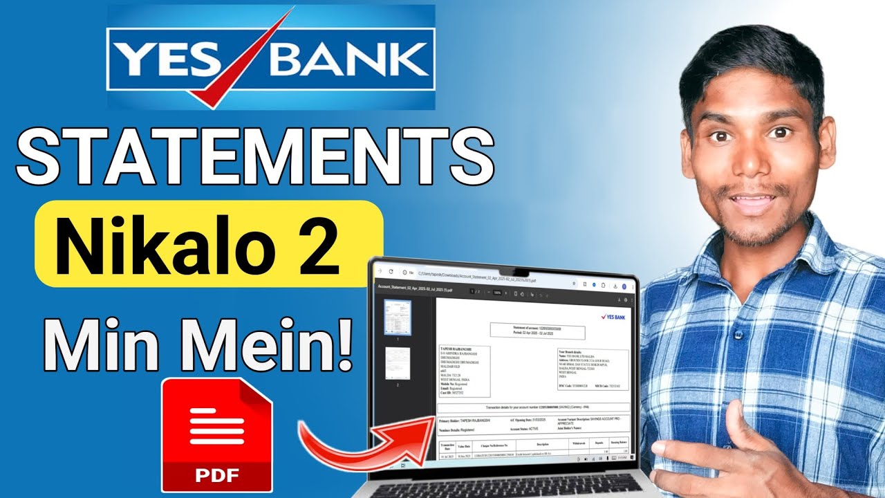 How To Download Yes Bank Statement Yes Bank Net Banking Se Statement ...