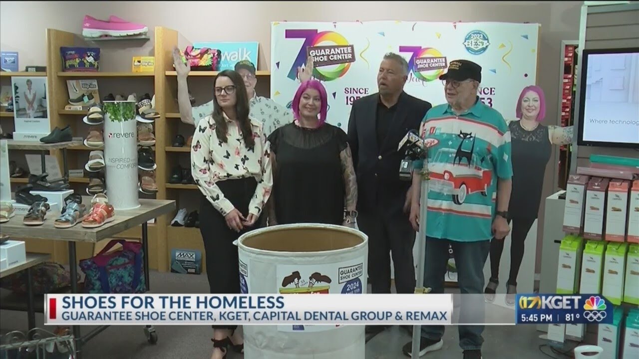32nd annual "Shoes for the Homeless" donation drive - YouTube