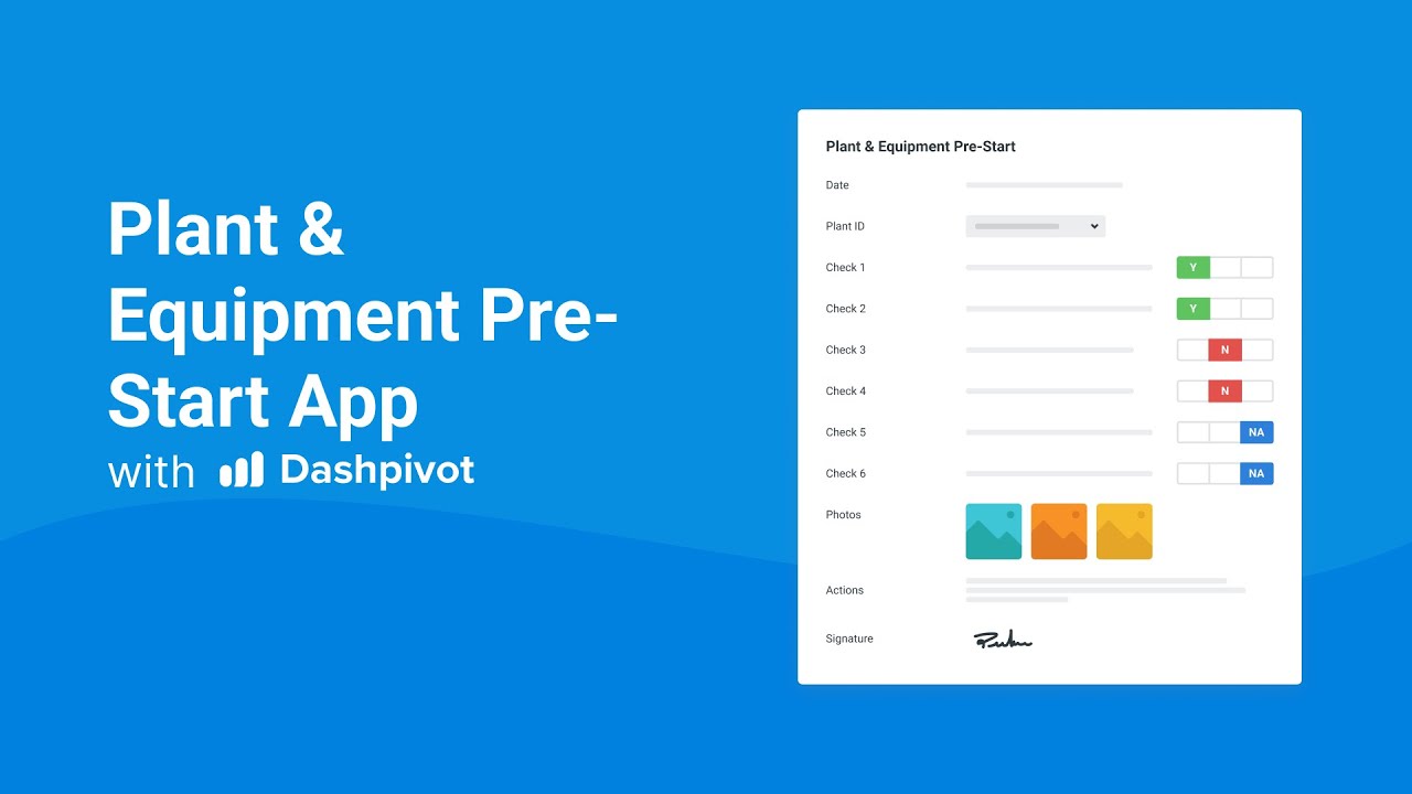 Enhance Safety with Dashpivot's Plant & Equipment Pre-start App: Easy ...