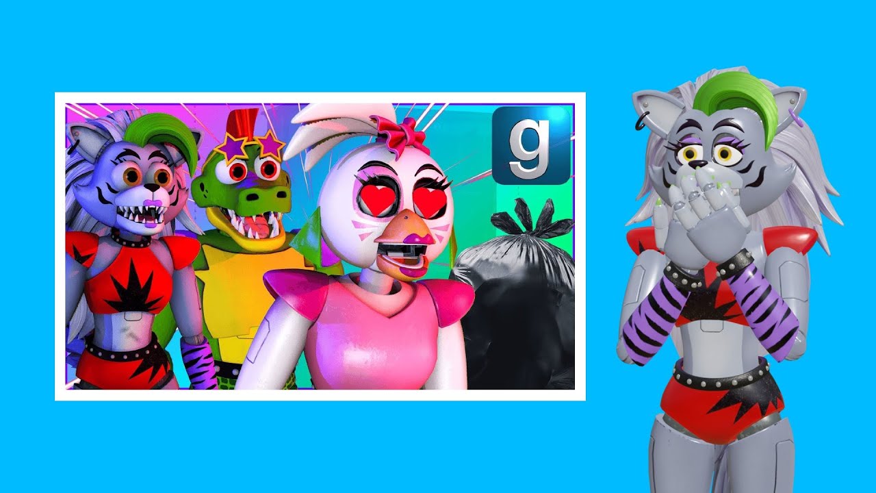 GLAMROCK CHICA EATS OUT OF THE TRASH!!! GMod FNaF REACTION - YouTube