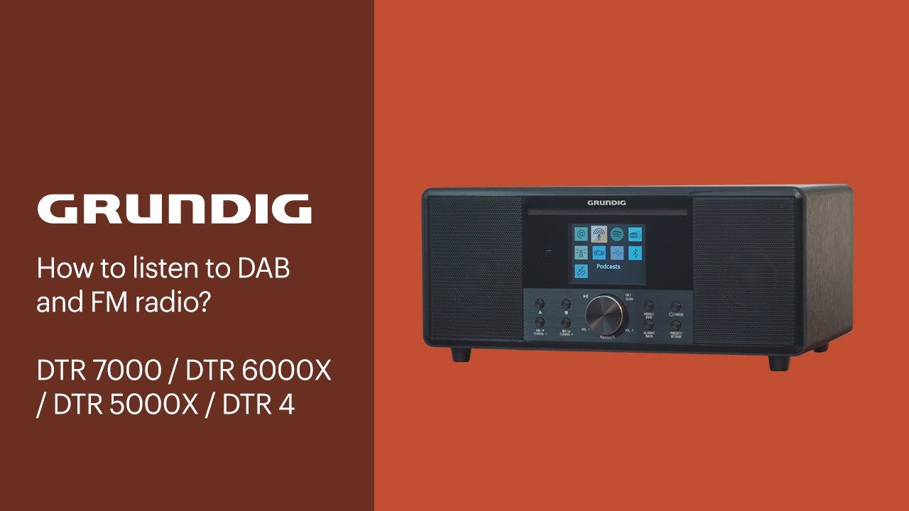How to listen to DAB and FM Radio - GRUNDIG DTR 7000 / DTR 6000X / DTR ...