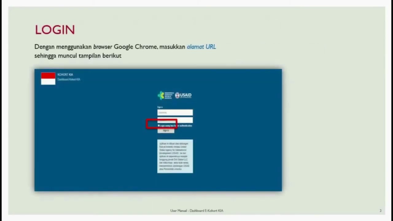 Cara Login dan Logout di Platform District Health Information Software ...
