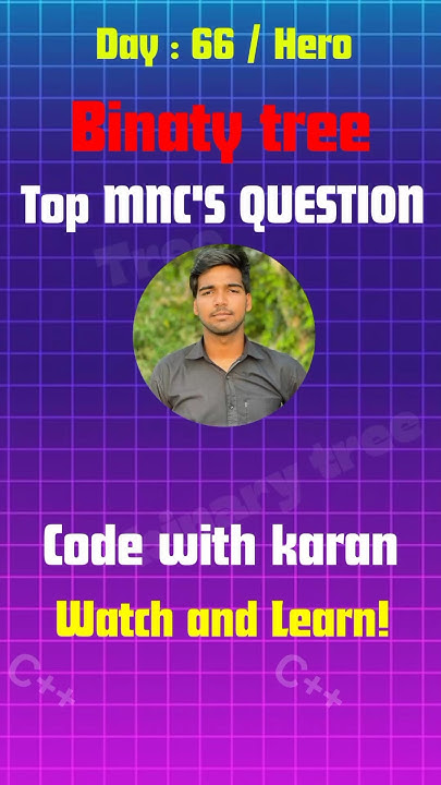 Top Binary Tree Questions for MNC Coding Rounds | Ace Your Interview #shorts #ytshorts #dsa ...