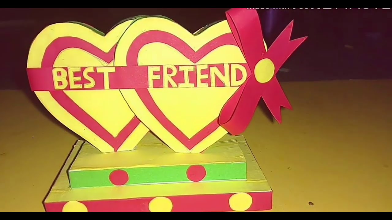 How to make A Heart Shaped paper gift for friend || DIY paper heart ...