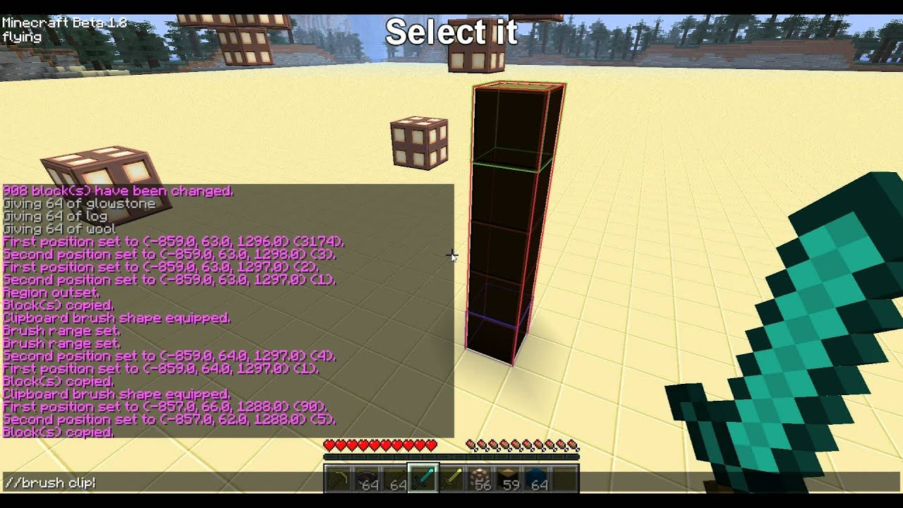 Minecraft Worldedit How to Create Brushes Tutorial - YouTube