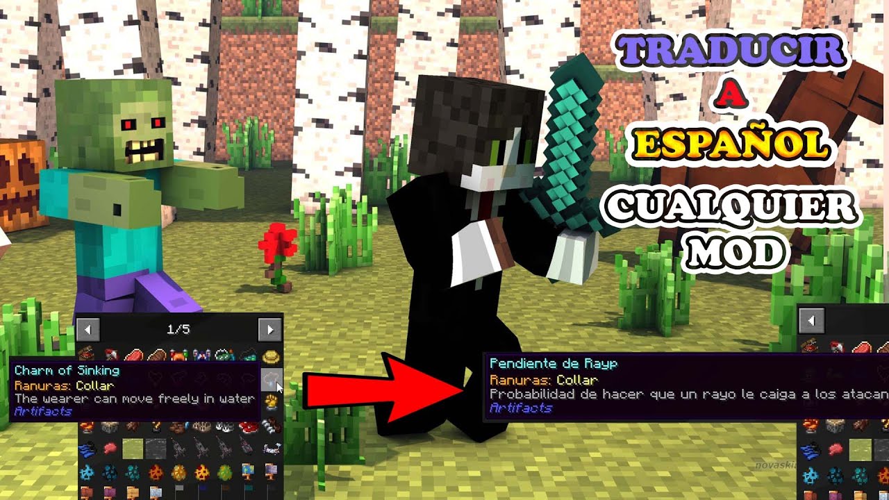COMO TRADUCIR A ESPAÑOL CUALQUIER MOD DE MINECRAFT JAVA - YouTube