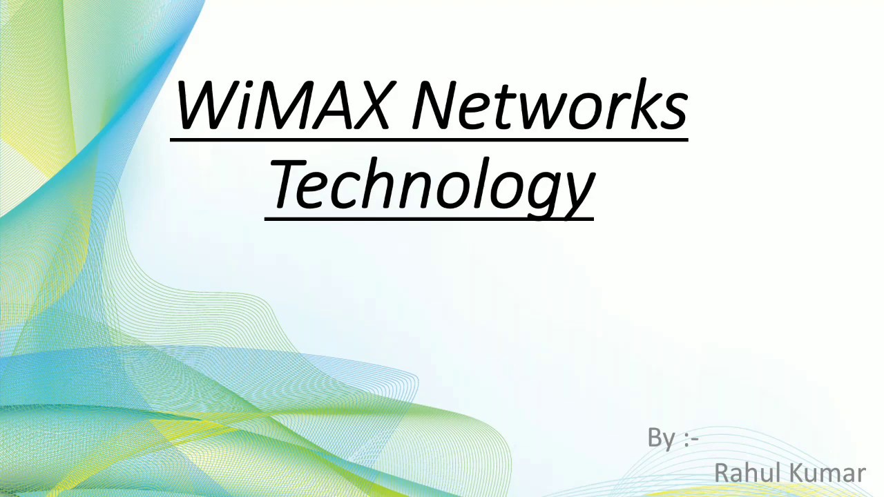 Basic of WiMax Network Technology - YouTube