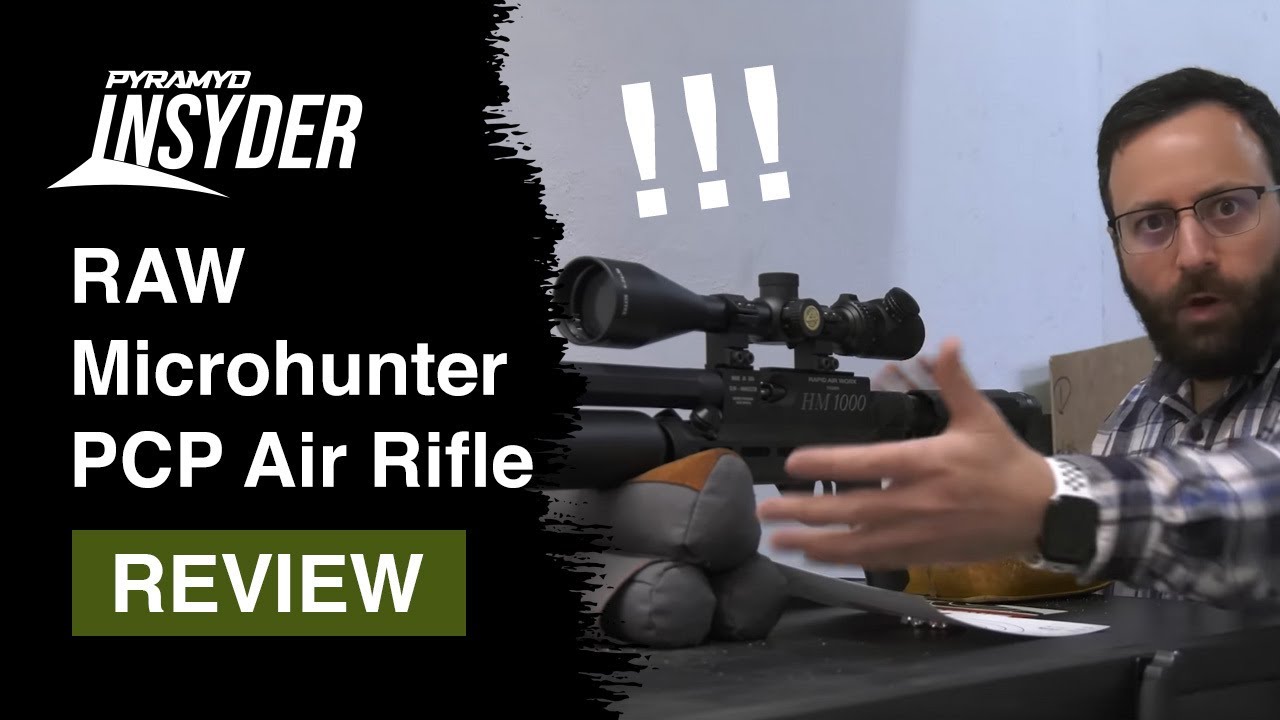 Raw MicroHunter PCP Air Rifle Review with Pyramyd Insyder Tyler - YouTube