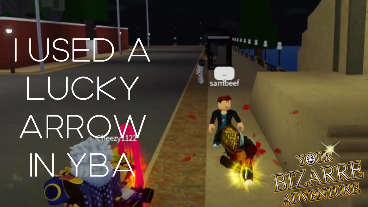 I used a lucky arrow in YBA... - YouTube